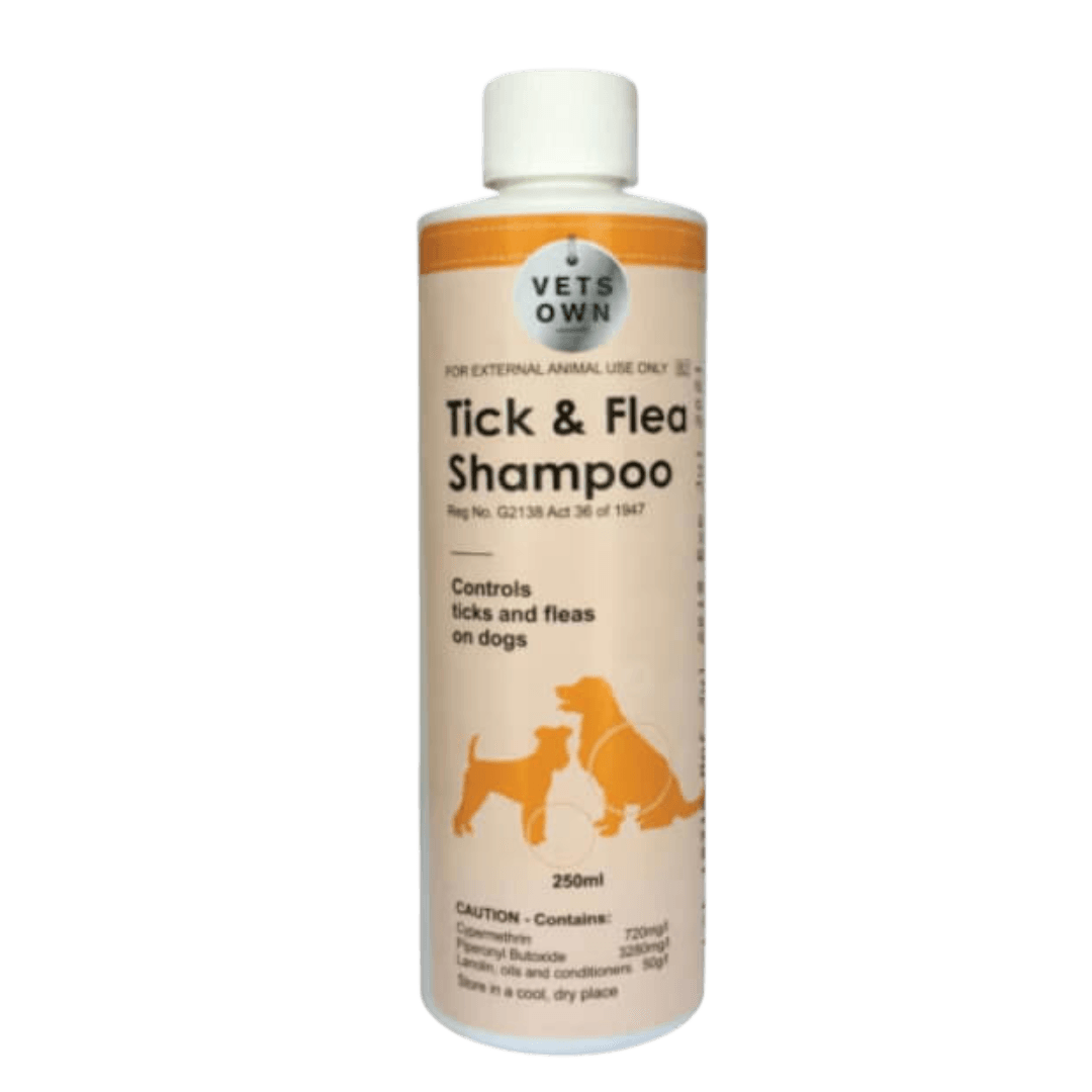VETS OWN -Tick & Flea Shampoo 250ml - Pawfect Pals